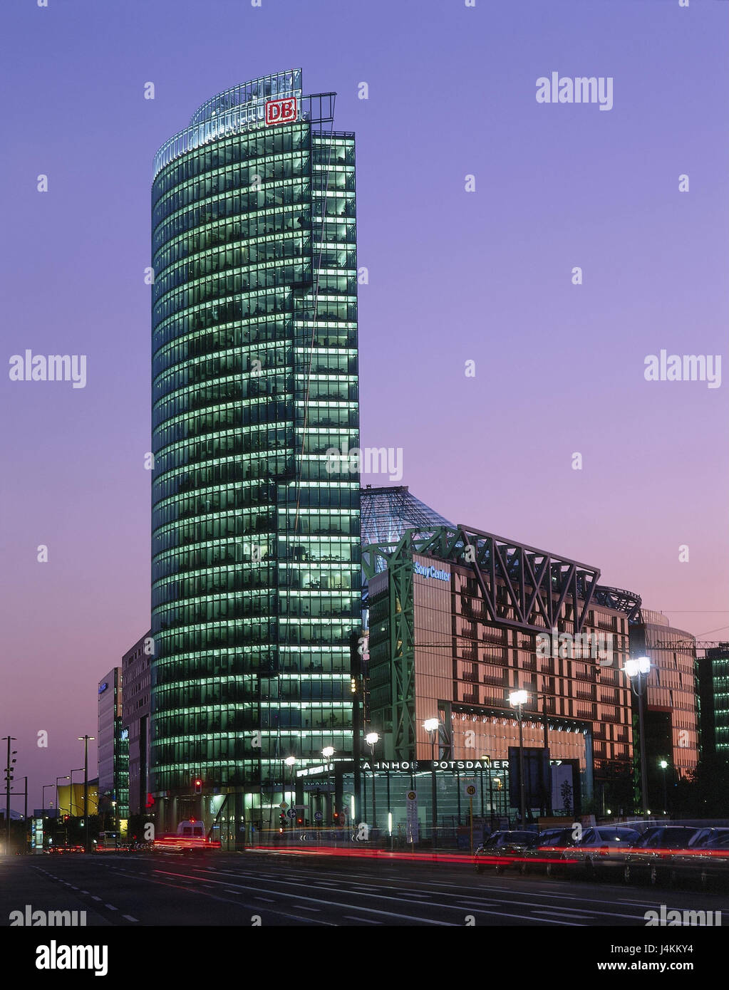 Germany, Berlin, Potsdam square, Sony Tower, evening mood capital, Sony ...