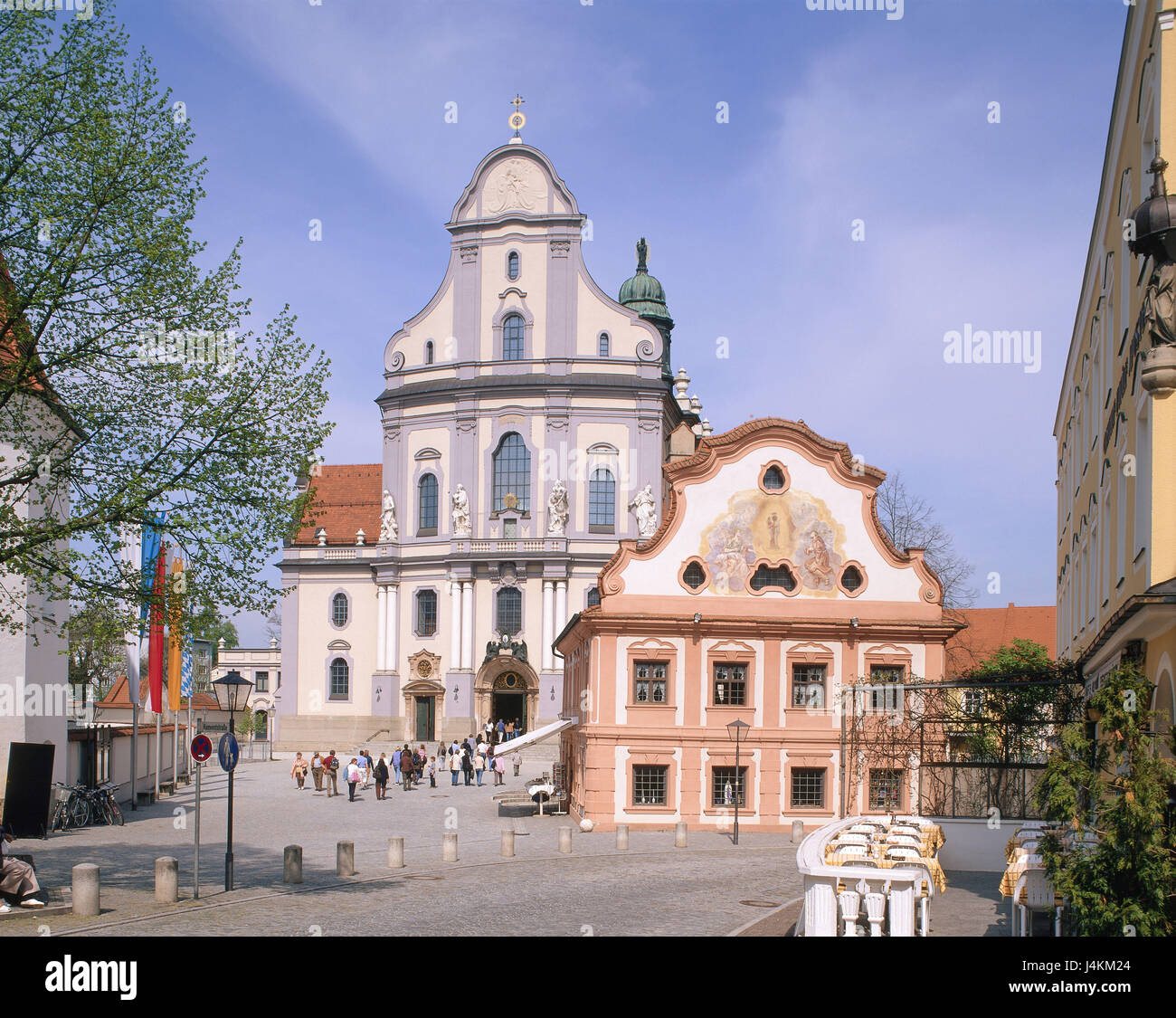 Germany, Upper Bavaria, Altötting, basilica piece Anna, tourist Europe ...