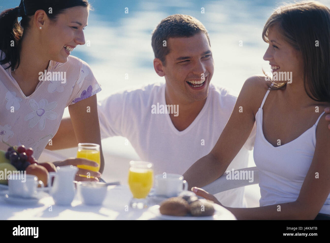 Hotel terrace, women, man, entertainment, breakfast outside, pool, pool ...