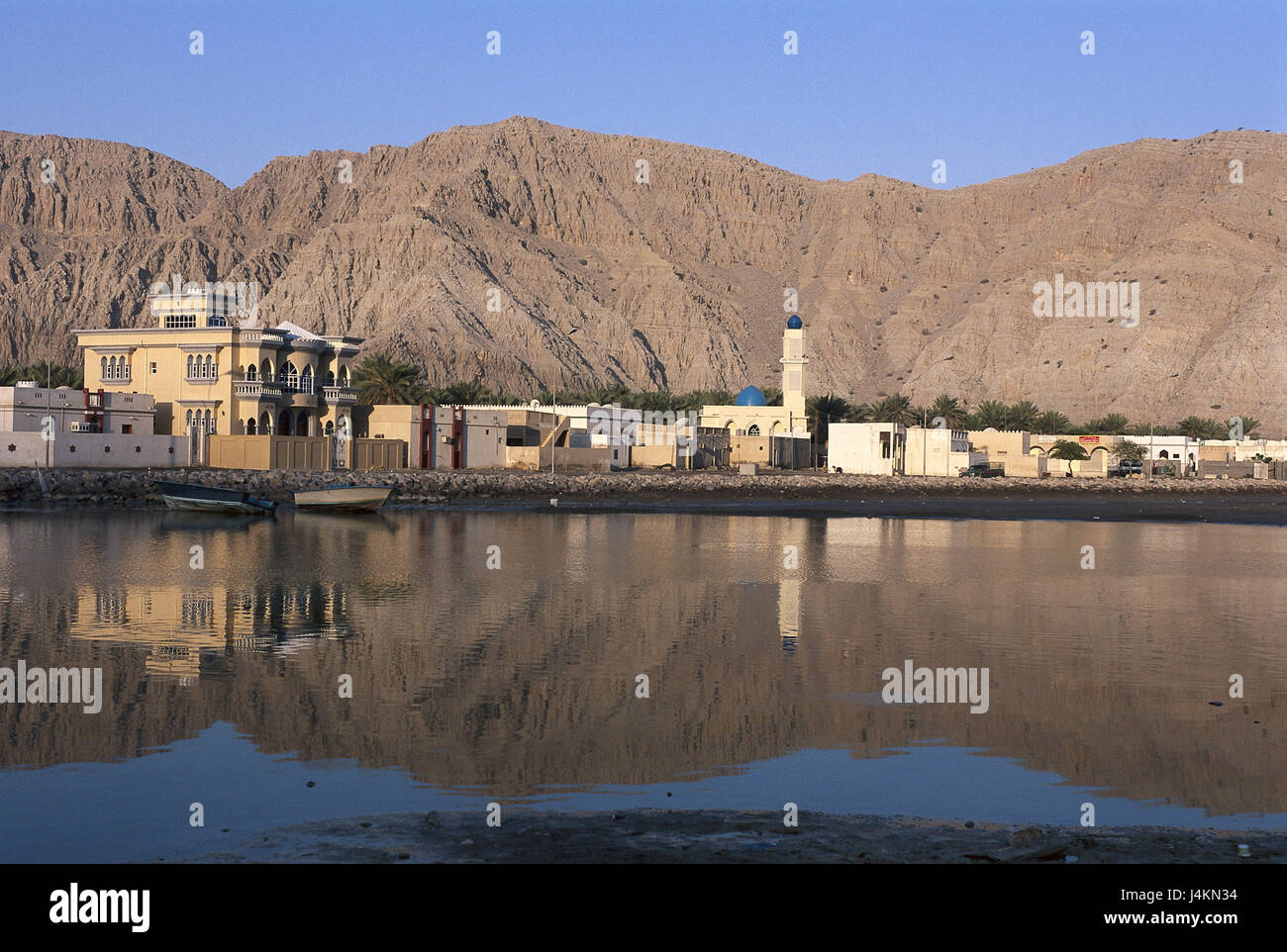 Oman, Musandam peninsula, Khasab, local view front East, the Near East ...