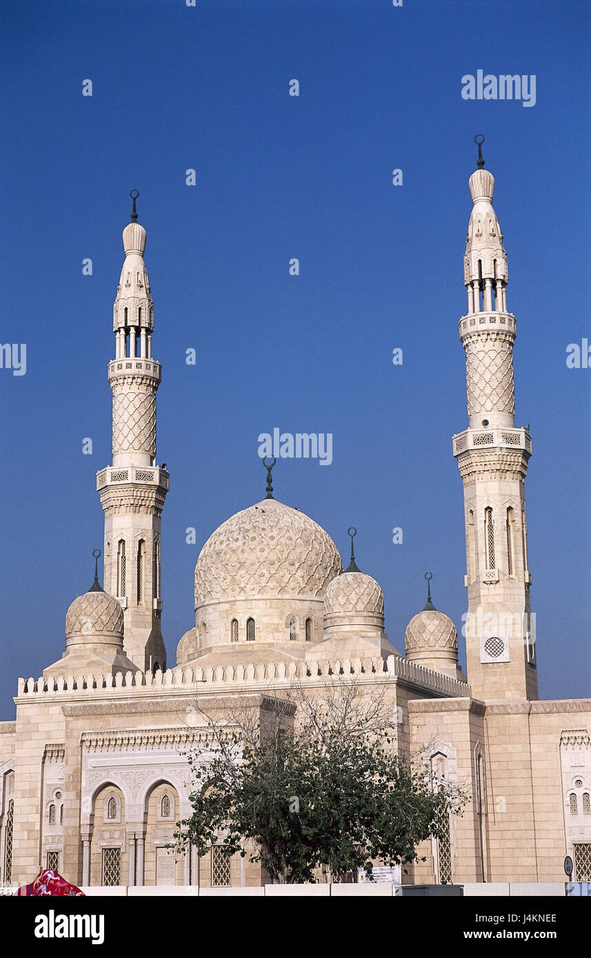 United Arab Emirates, Dubai, Jumeirah mosque front East, the Near East ...