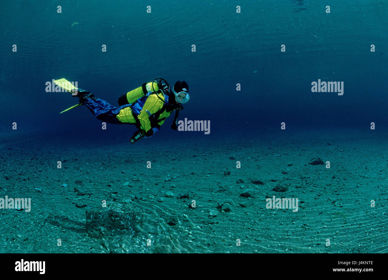 Scuba diver in mountain brine hi-res stock photography and images - Alamy