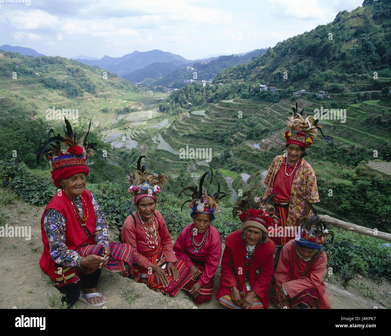 The Philippines, Banawe, travel terraces, Ifugao strain, women ...