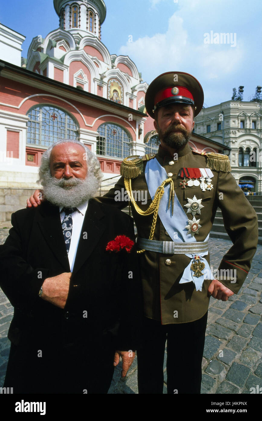Russia, Moscow, red square, czar Nichola, Karl Marx, stand-in's model ...