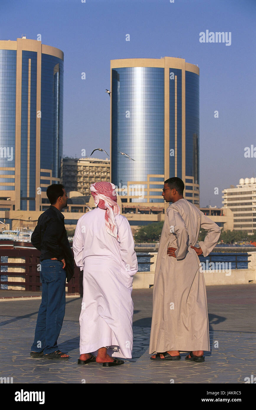 United Arab Emirates, Dubai, town view, Deira Twin of Tower, Dubai ...