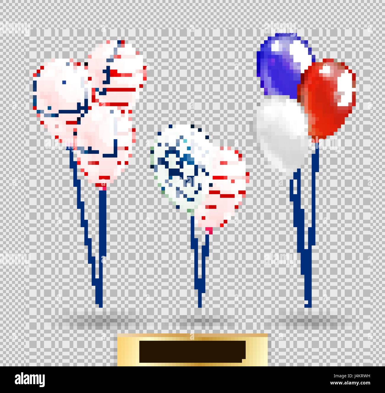 US Patriotic balloons. Colored Balloons specially for the Fourth of ...