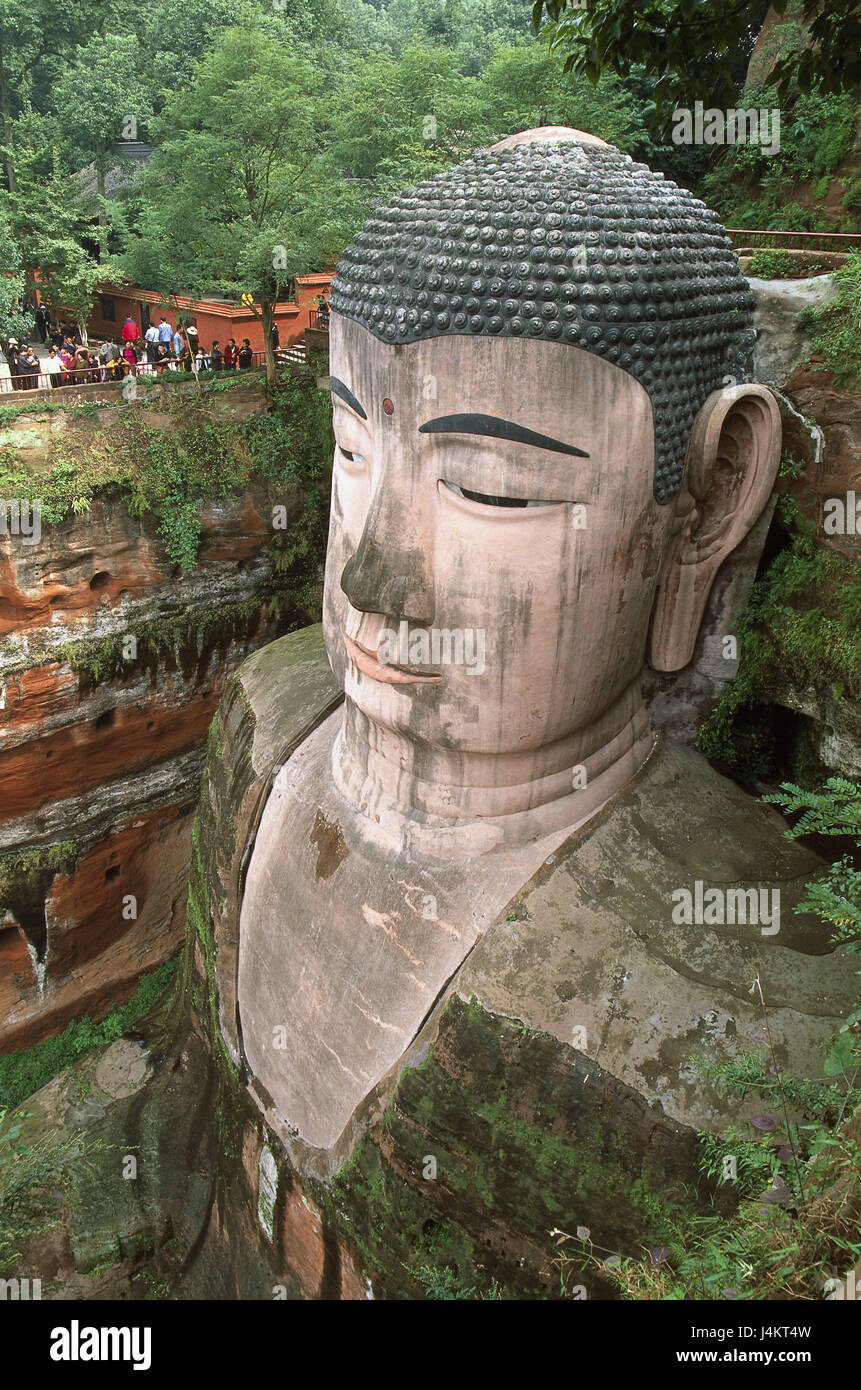 China, Sichuan Province, Leshan, Buddha-Statue Asia, Eastern Asia ...