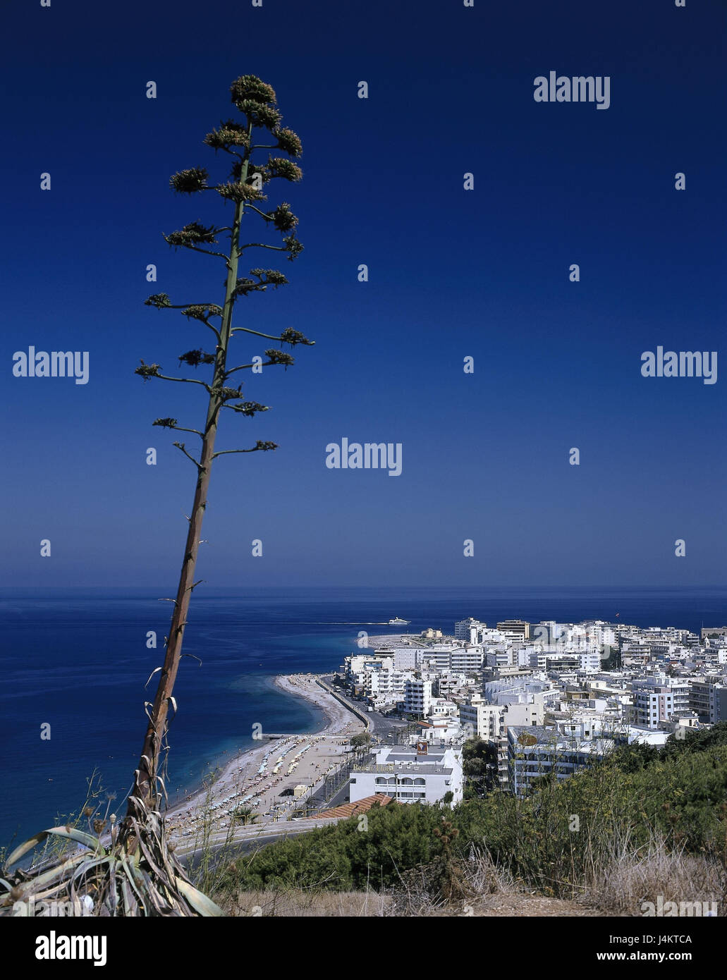 Greece, Rhodes, Rhodes town, Monte Smith, town overview Europe ...