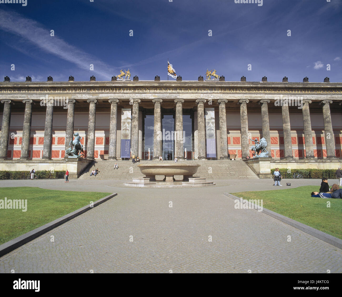 Germany, Berlin, museum island, old national gallery, visitor Europe ...