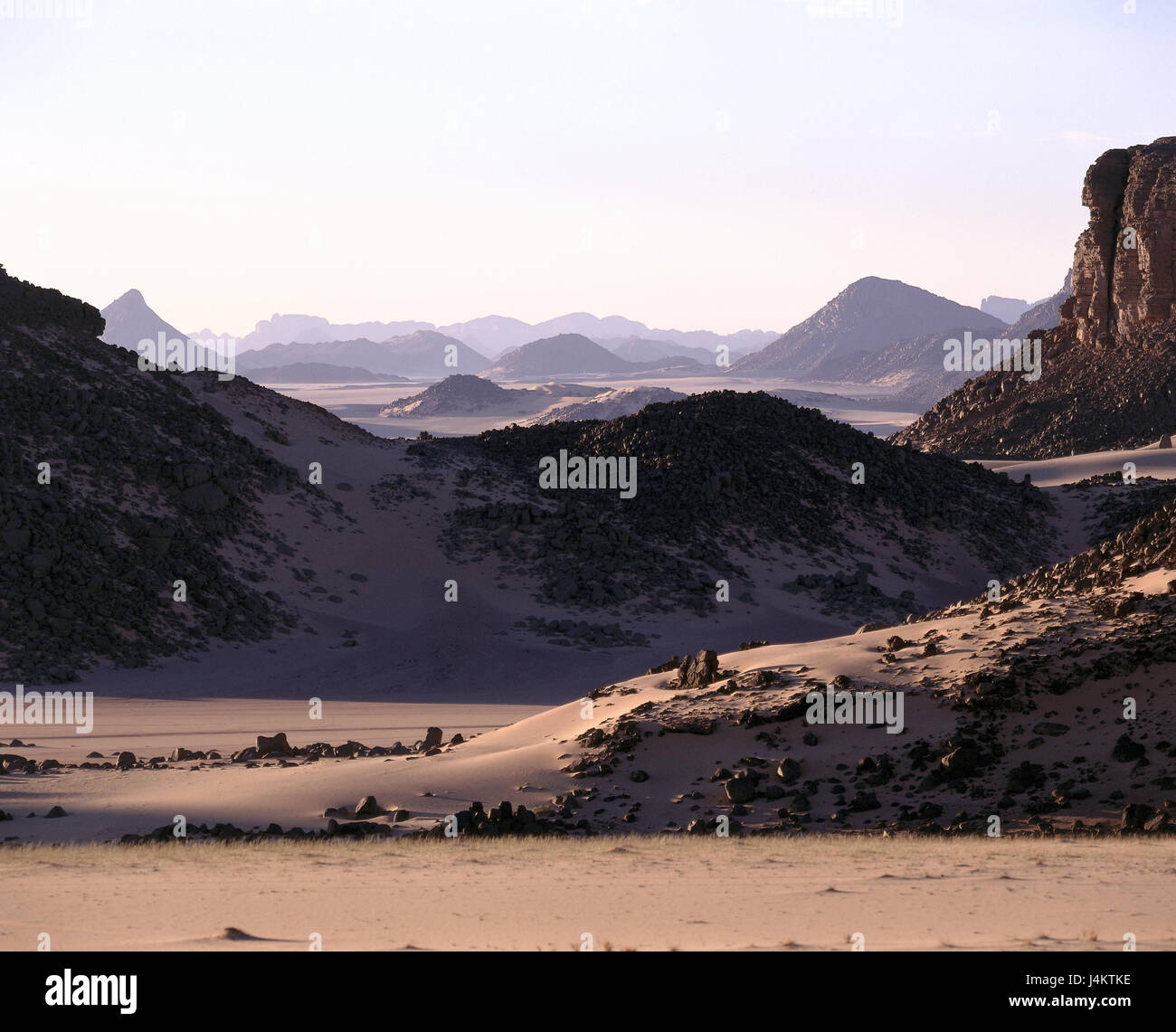 Algeria, Sahara, Tassili N'Ajjer national park, Djanet, mountain ...
