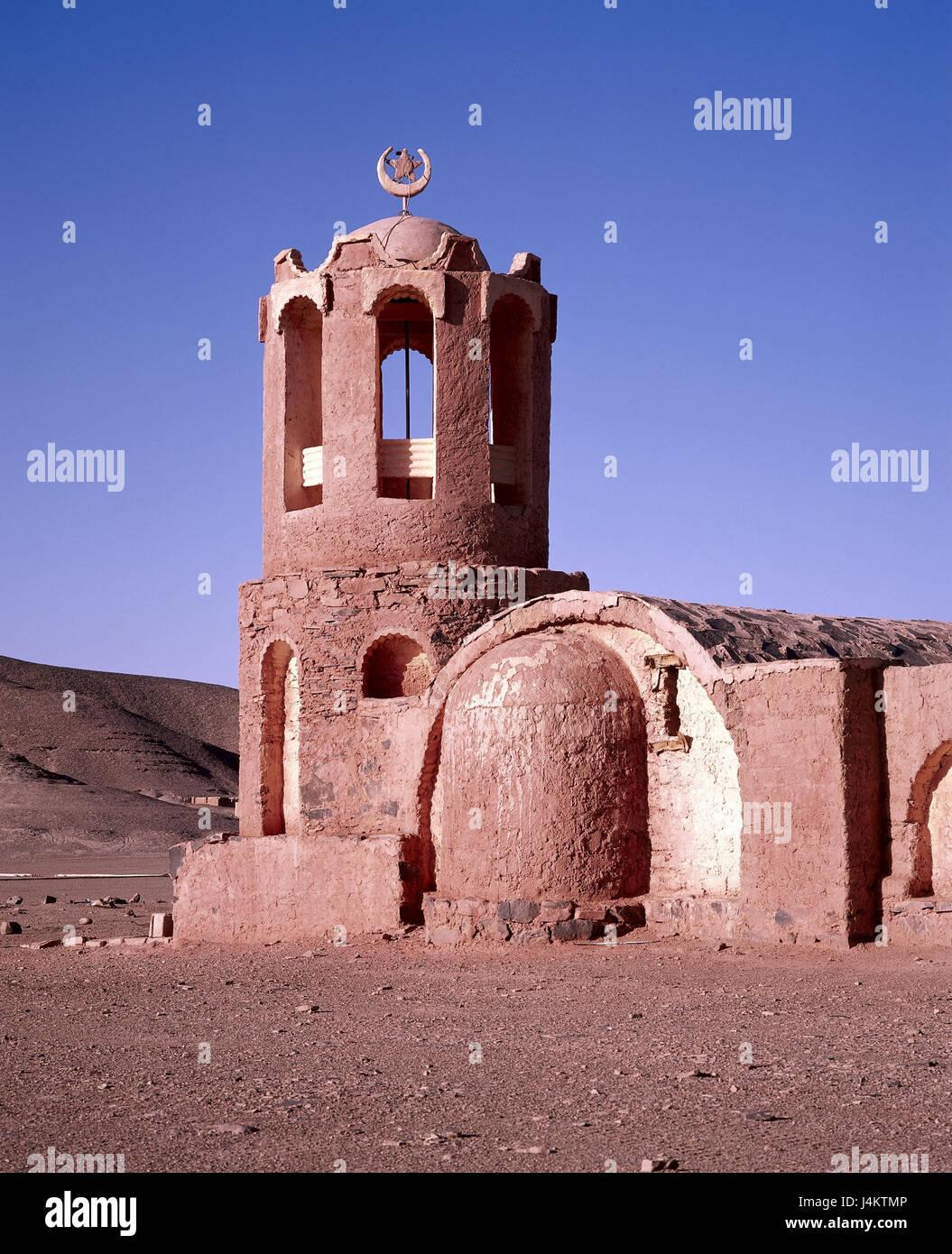 Algeria, Sahara, Tassili N'Ajjer national park, close Arrikinie, mosque ...