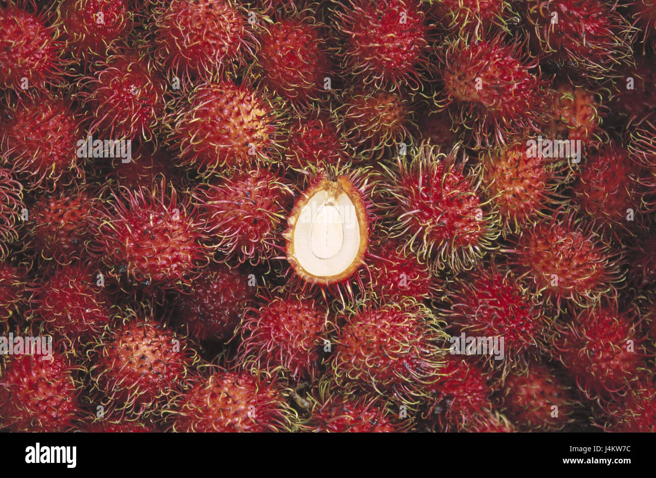 Malaysia, Kuala Lumpur, Chinatown, Rambutan, Nephelium lappaceum Asia ...