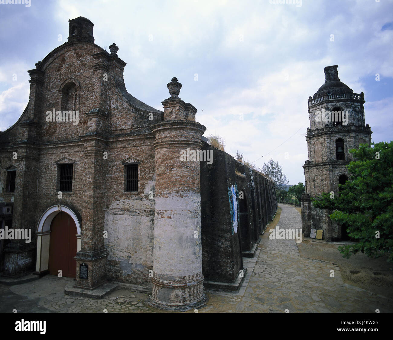 The Philippines, Luzon, Ilocos Sur Province, church Santa Maria, view ...