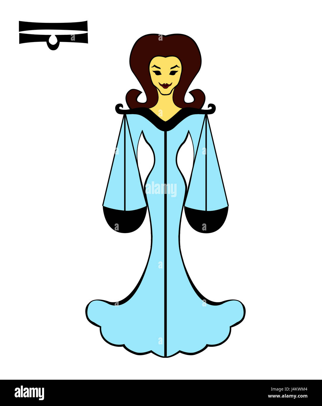 Illustration, Stern's character, scales sign of the zodiac, ecliptic ...