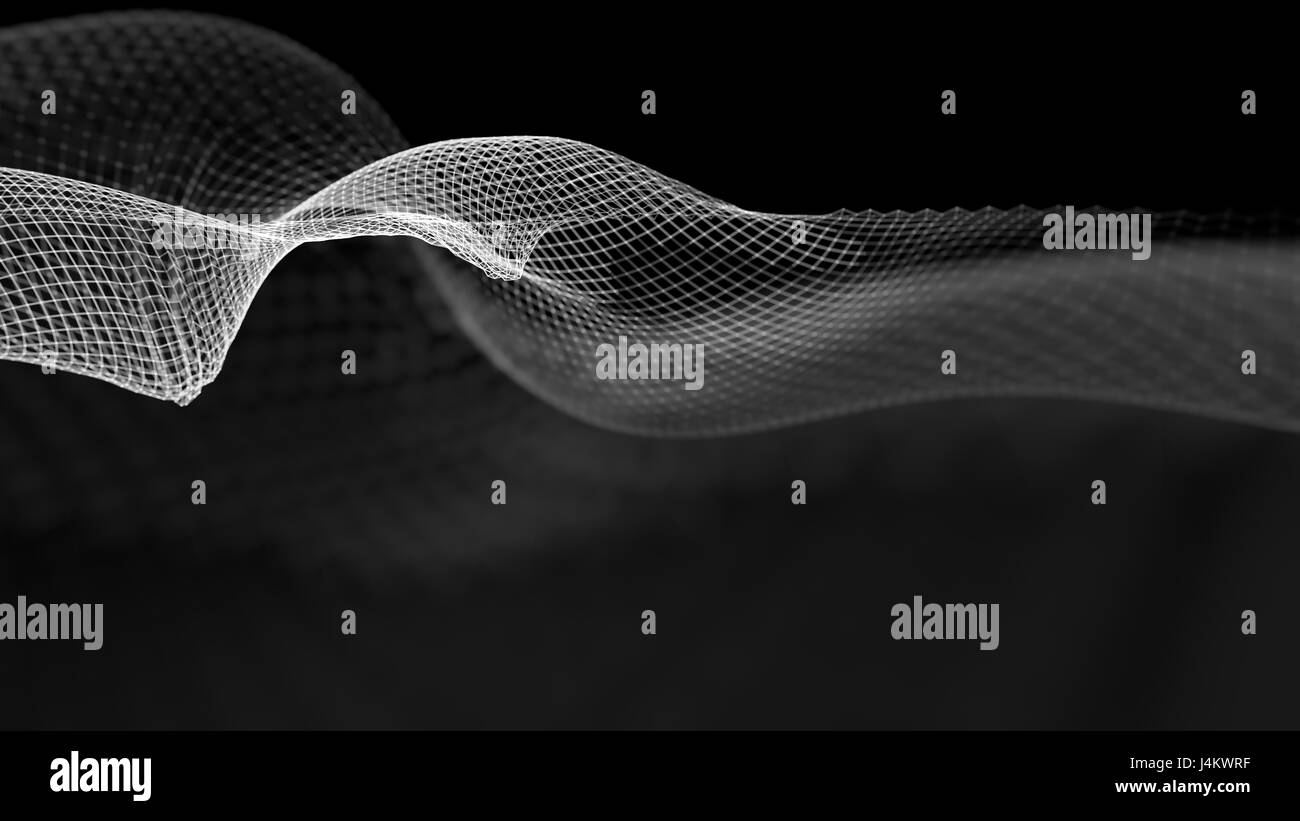 Abstract wave structure against a dark background Stock Photo - Alamy