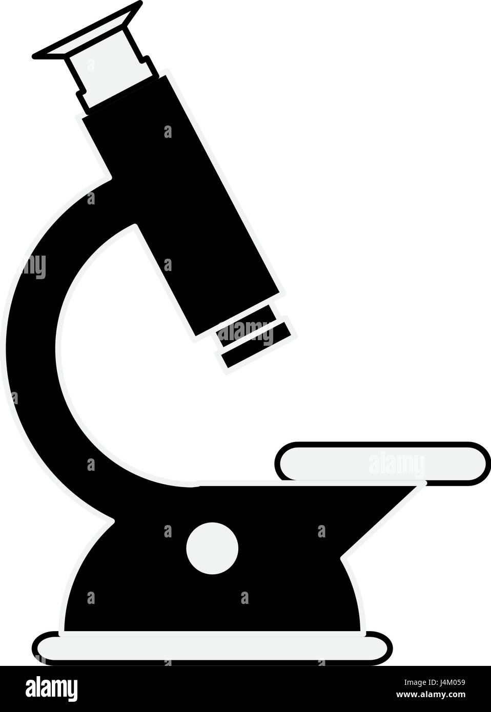 Microscope Scientific Tool Black and White Stock Photos & Images - Alamy