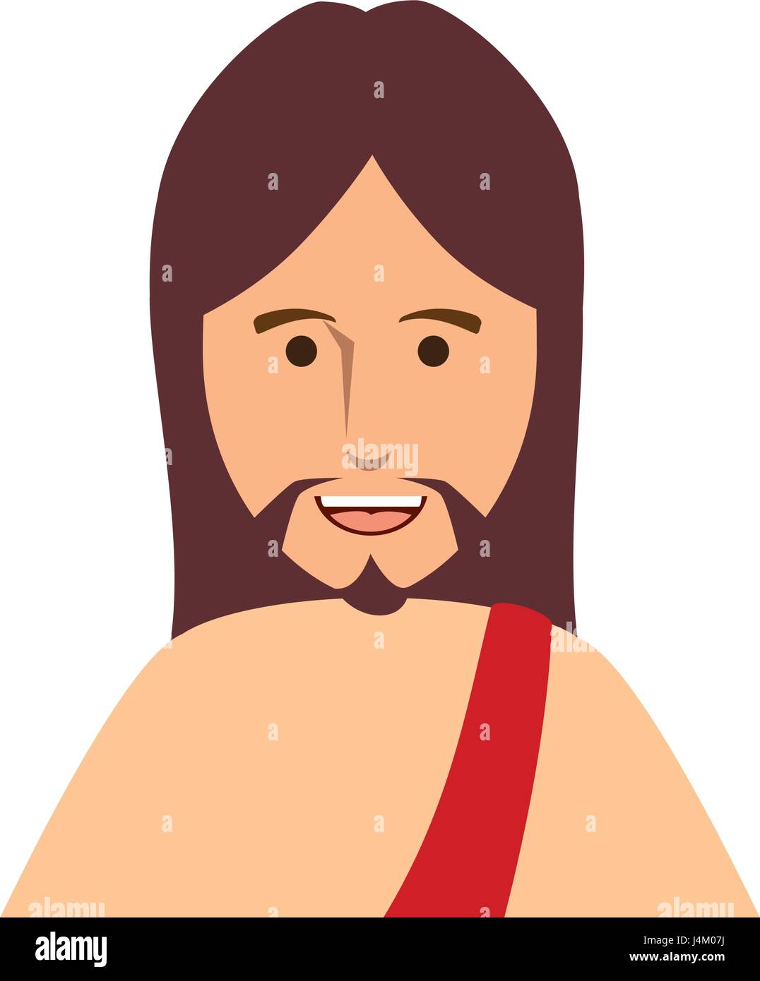 Jesuschrist face cartoon Stock Vector Image & Art - Alamy