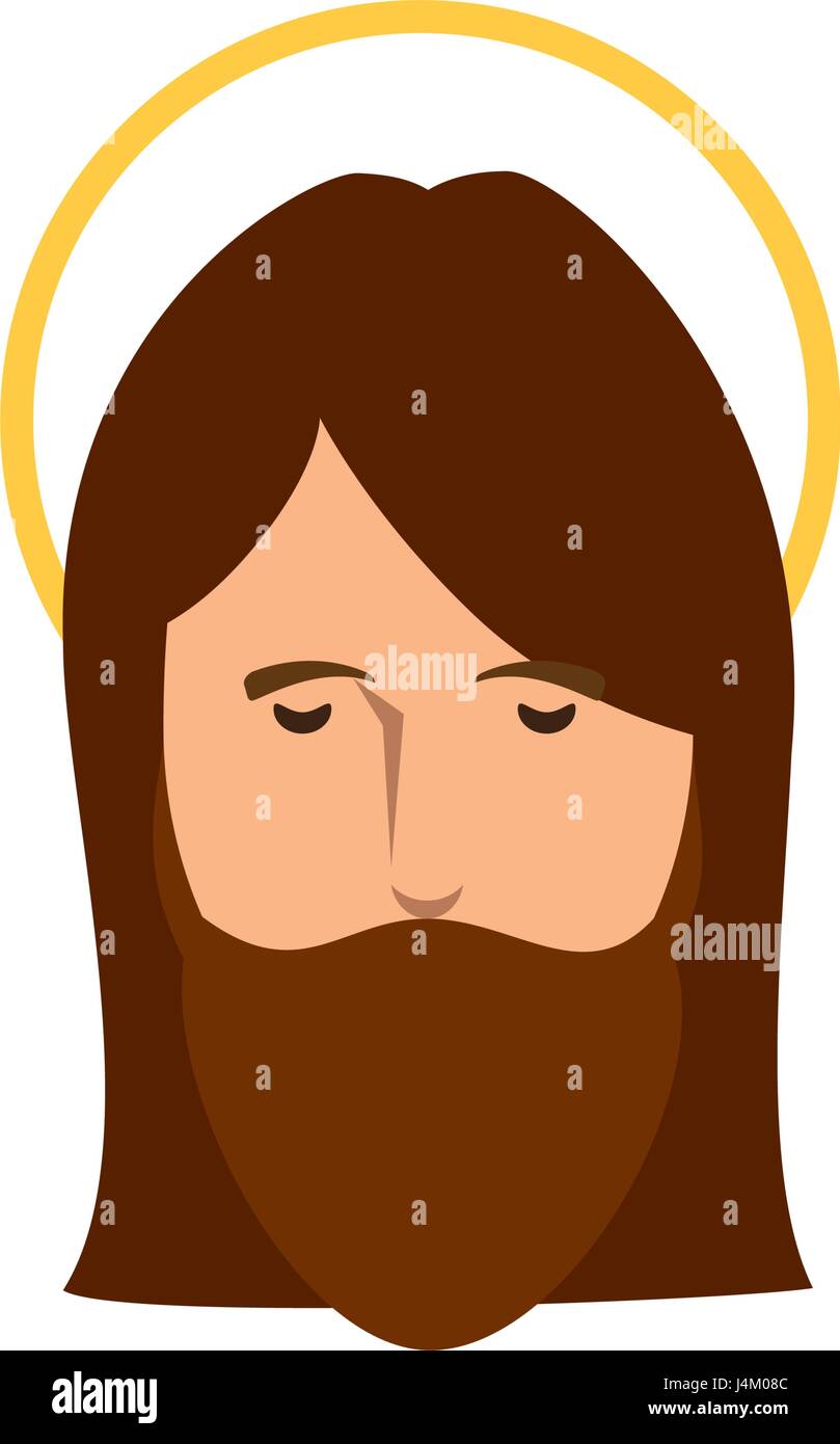 Jesuschrist face cartoon Stock Vector Image & Art - Alamy