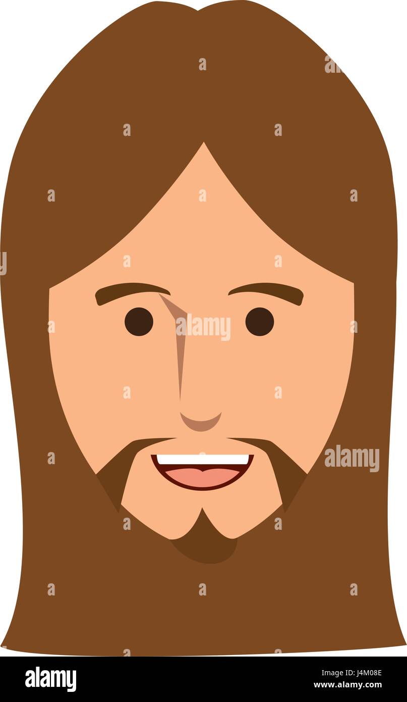 Jesuschrist face cartoon Stock Vector Image & Art - Alamy