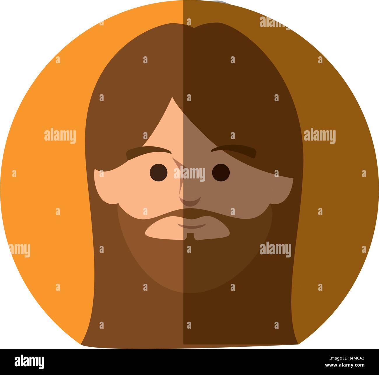 Jesuschrist face cartoon Stock Vector Image & Art - Alamy