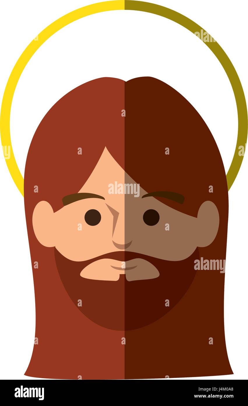 Jesuschrist face cartoon Stock Vector Image & Art - Alamy