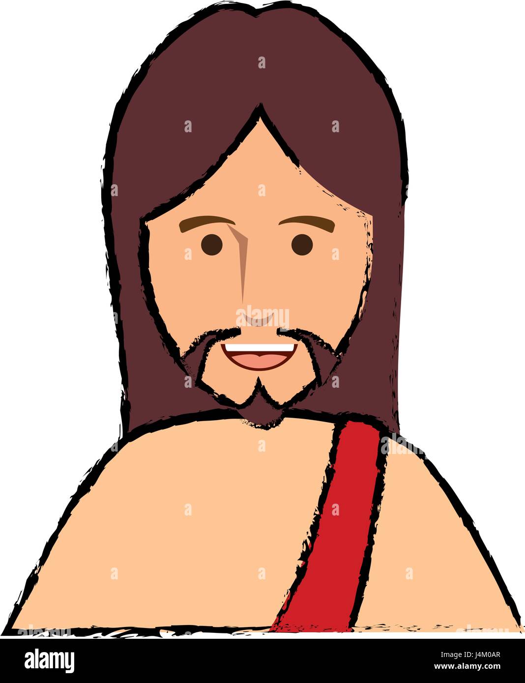 Jesuschrist face cartoon Stock Vector Image & Art - Alamy