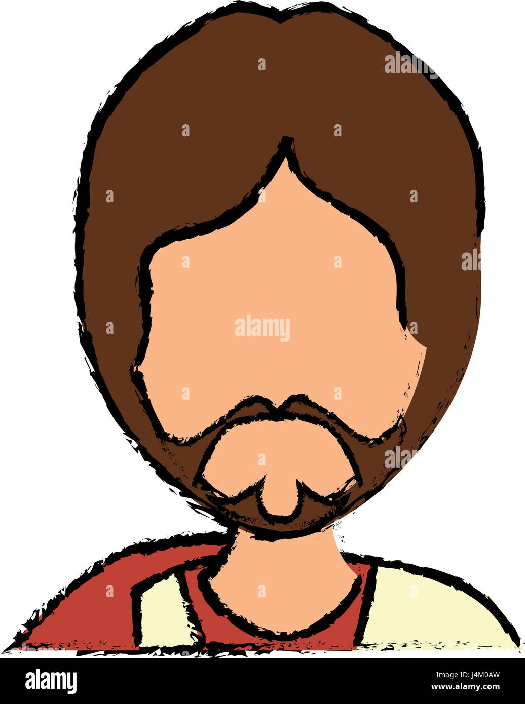 Jesuschrist face cartoon Stock Vector Image & Art - Alamy