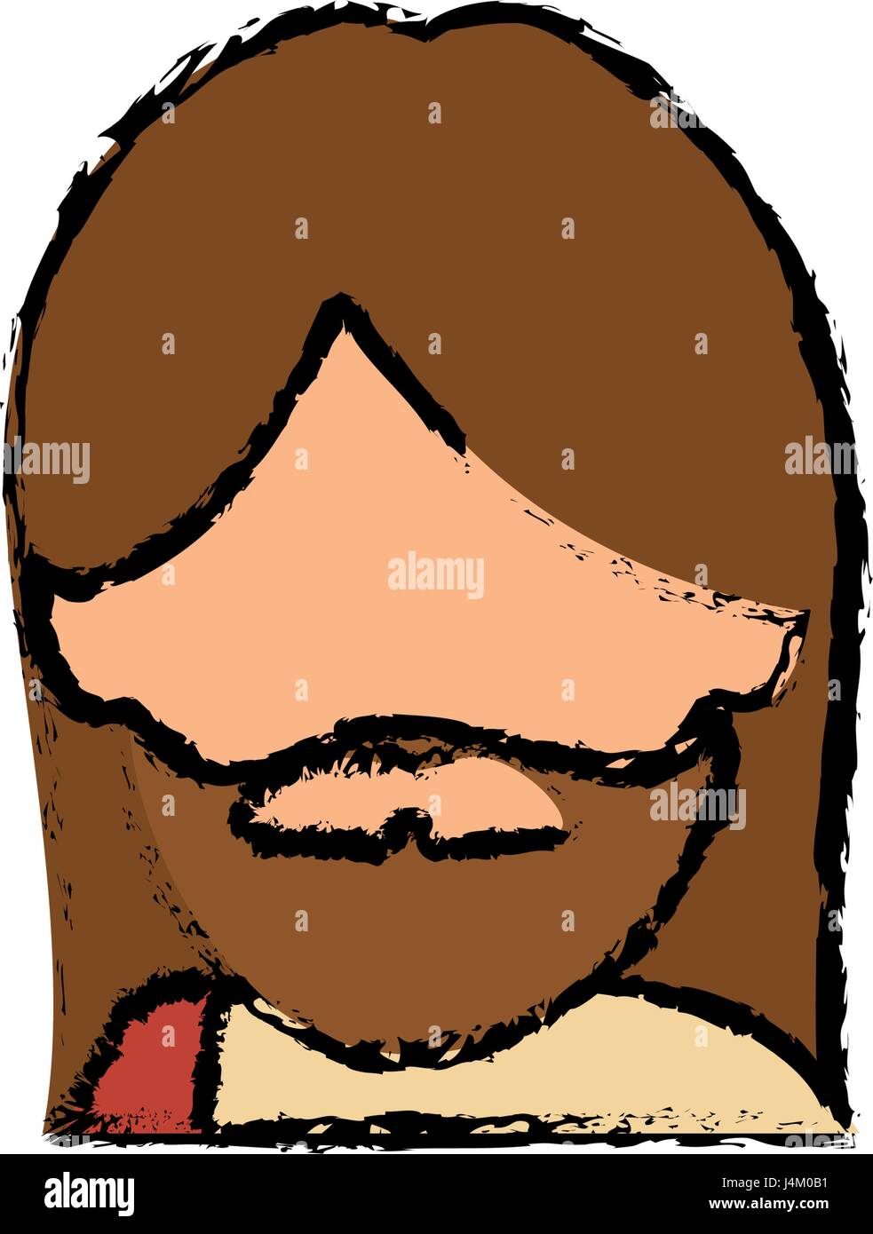 Jesuschrist face cartoon Stock Vector Image & Art - Alamy