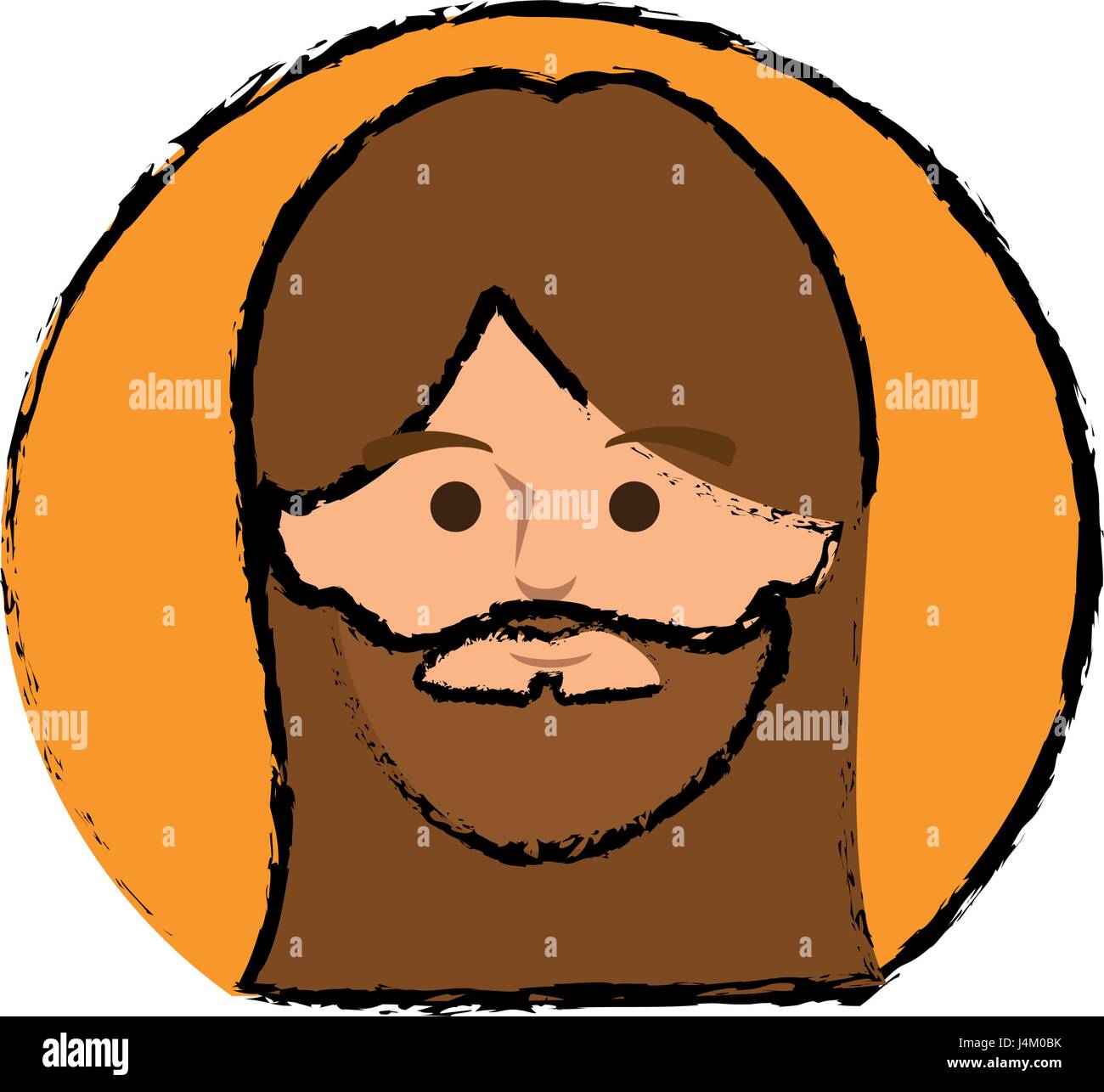 Jesuschrist face cartoon Stock Vector Image & Art - Alamy