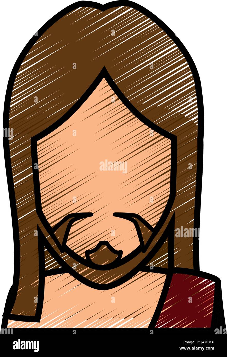 Jesuschrist face cartoon Stock Vector Image & Art - Alamy
