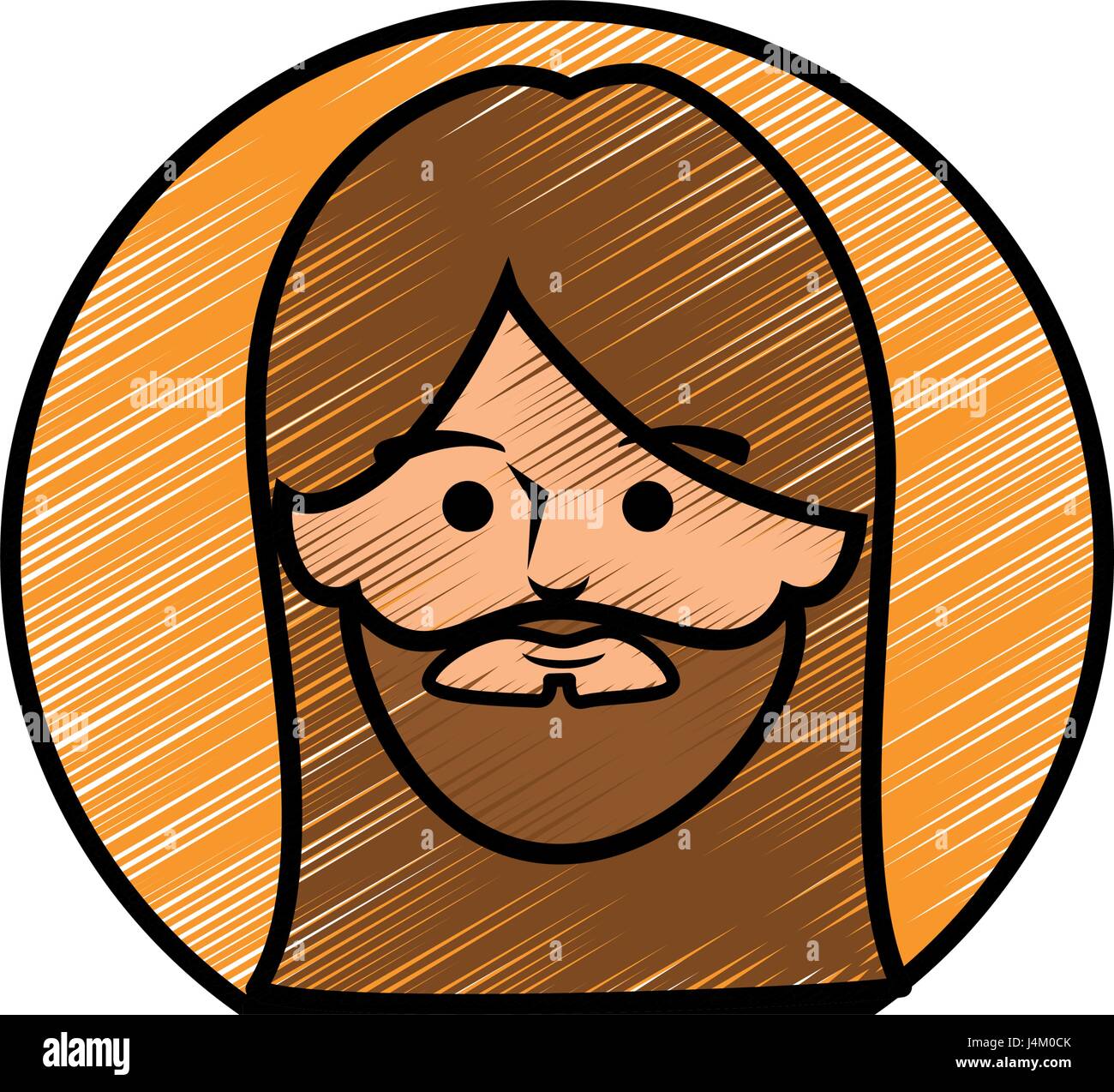 Jesuschrist face cartoon Stock Vector Image & Art - Alamy