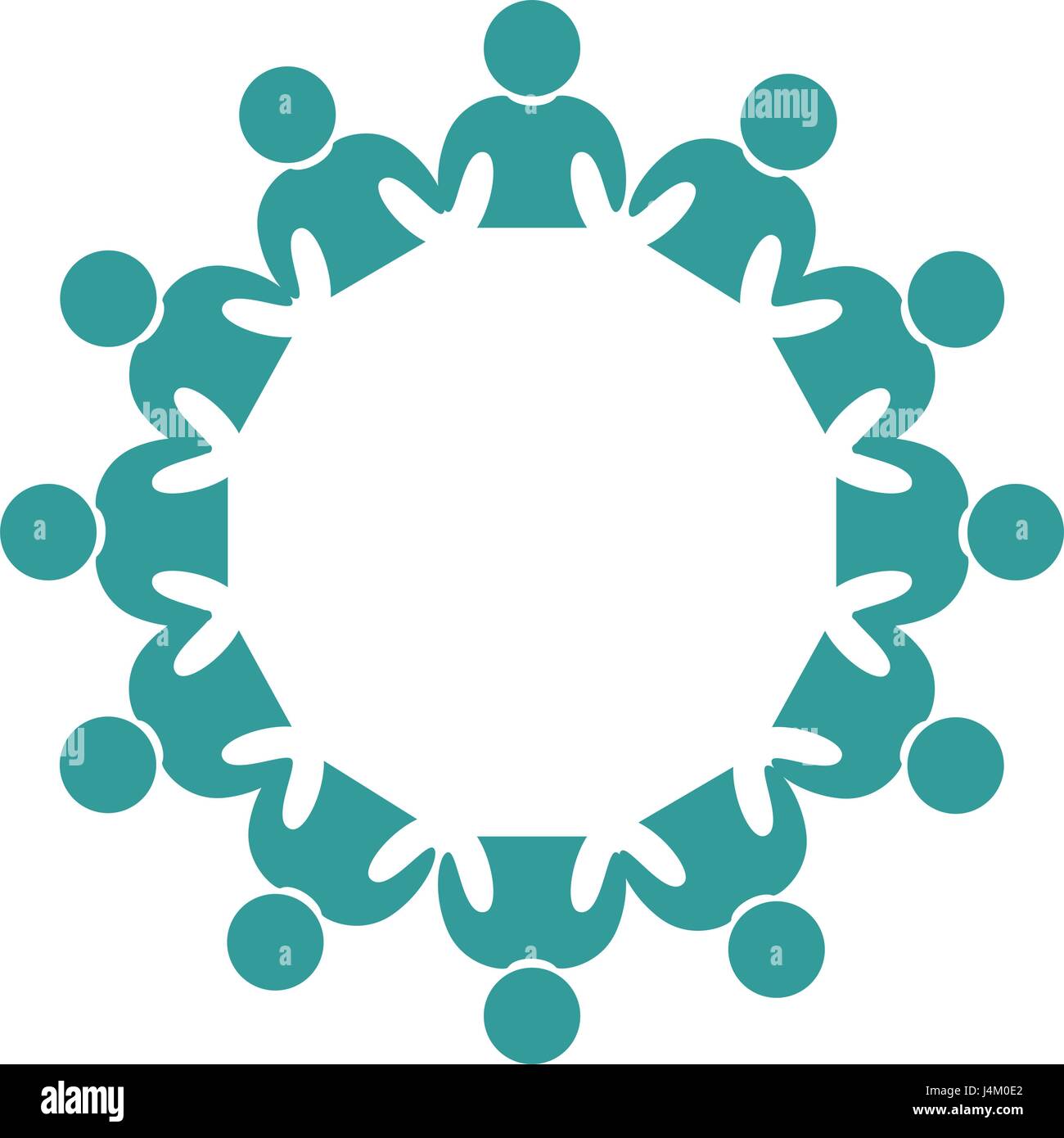 Teamwork abstract symbol Stock Vector Image & Art - Alamy