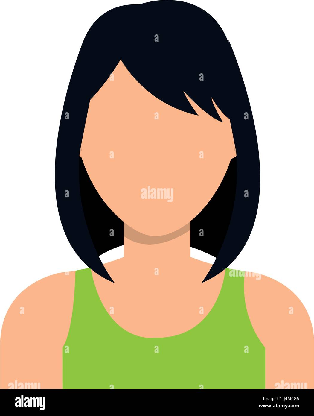 Young woman profile Stock Vector Image & Art - Alamy