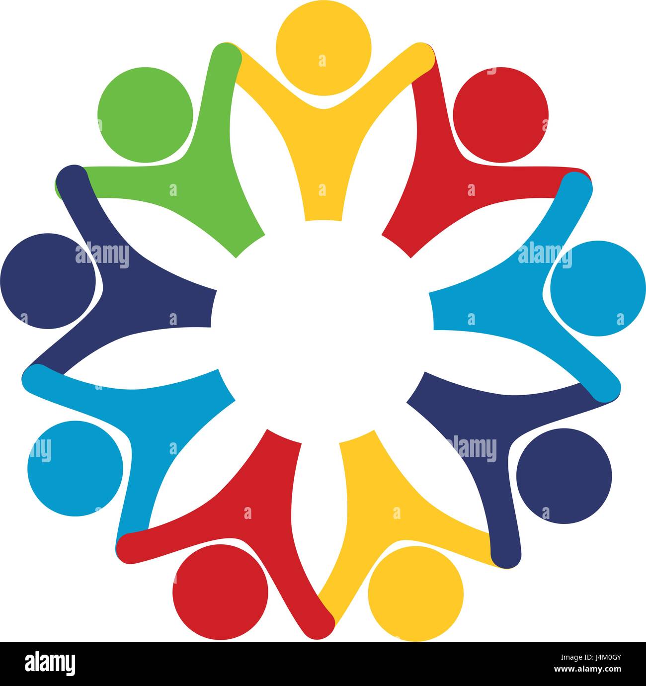 Teamwork abstract symbol Stock Vector Image & Art - Alamy