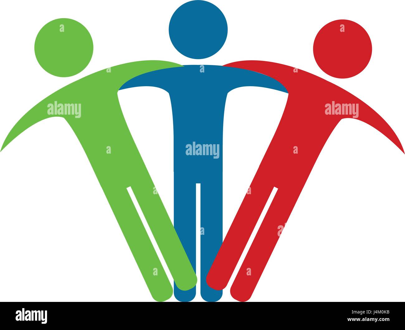 Teamwork abstract symbol Stock Vector Image & Art - Alamy