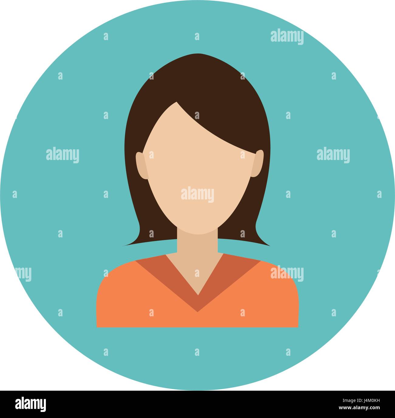 Young woman profile Stock Vector Image & Art - Alamy
