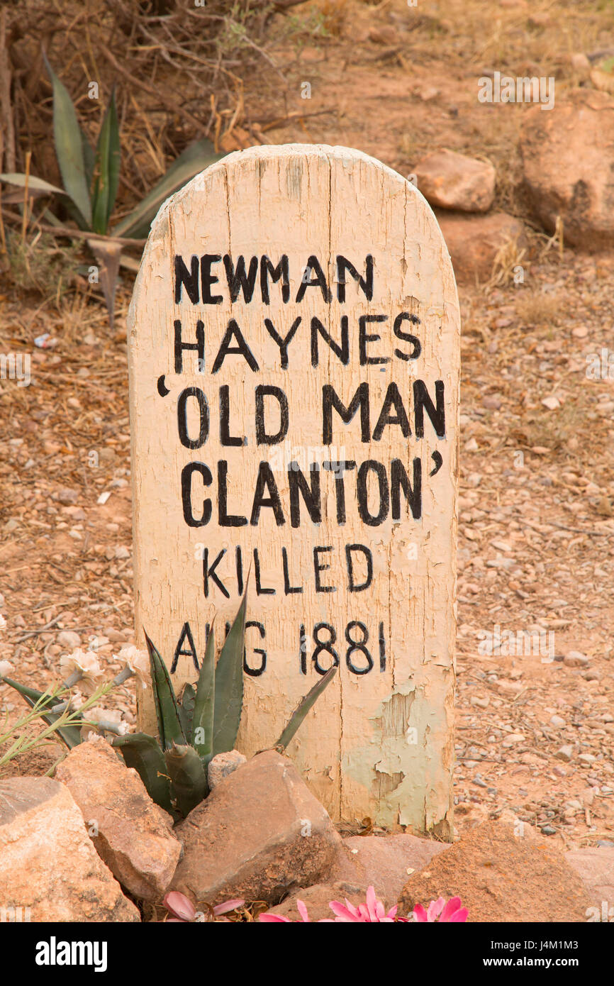Boot Hill Graveyard, Tombstone, Arizona Stock Photo - Alamy