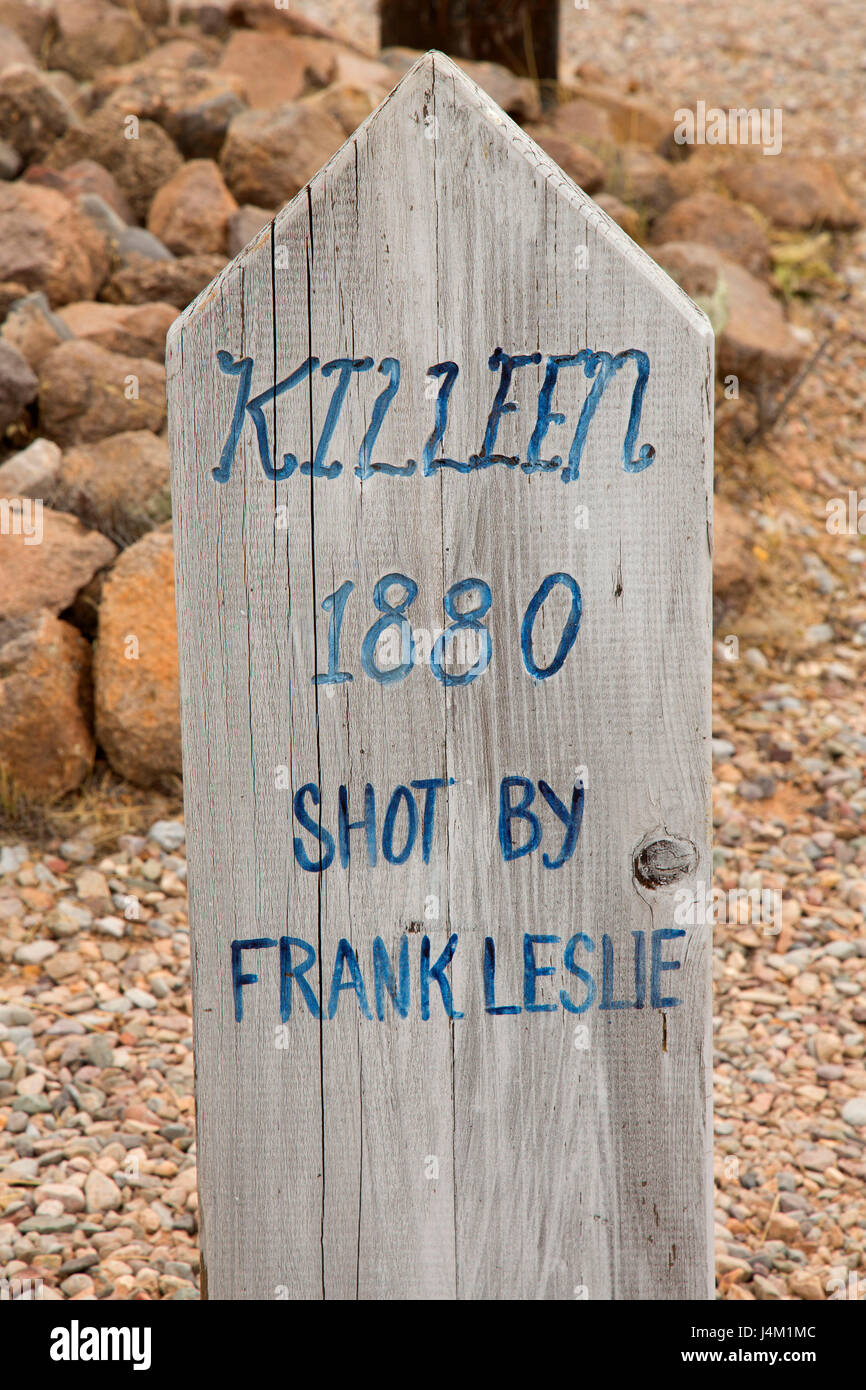 Boot Hill Graveyard, Tombstone, Arizona Stock Photo - Alamy