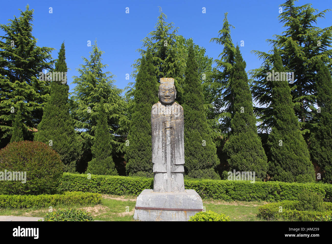 Qianling, Tang dynasty tomb, 7th century, near Xian, China Stock Photo ...