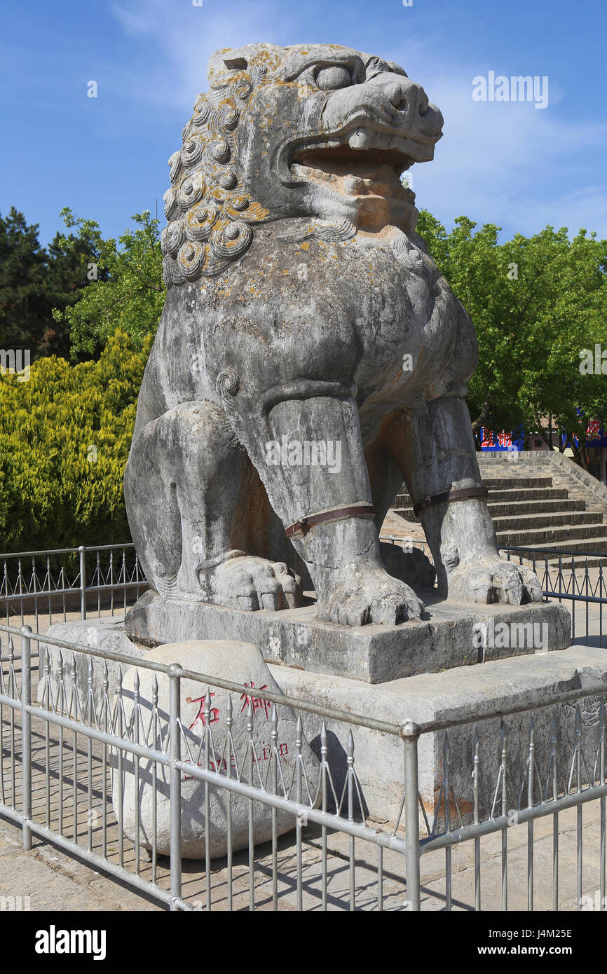 Qianling, Tang dynasty tomb, 7th century, near Xian, China Stock Photo ...
