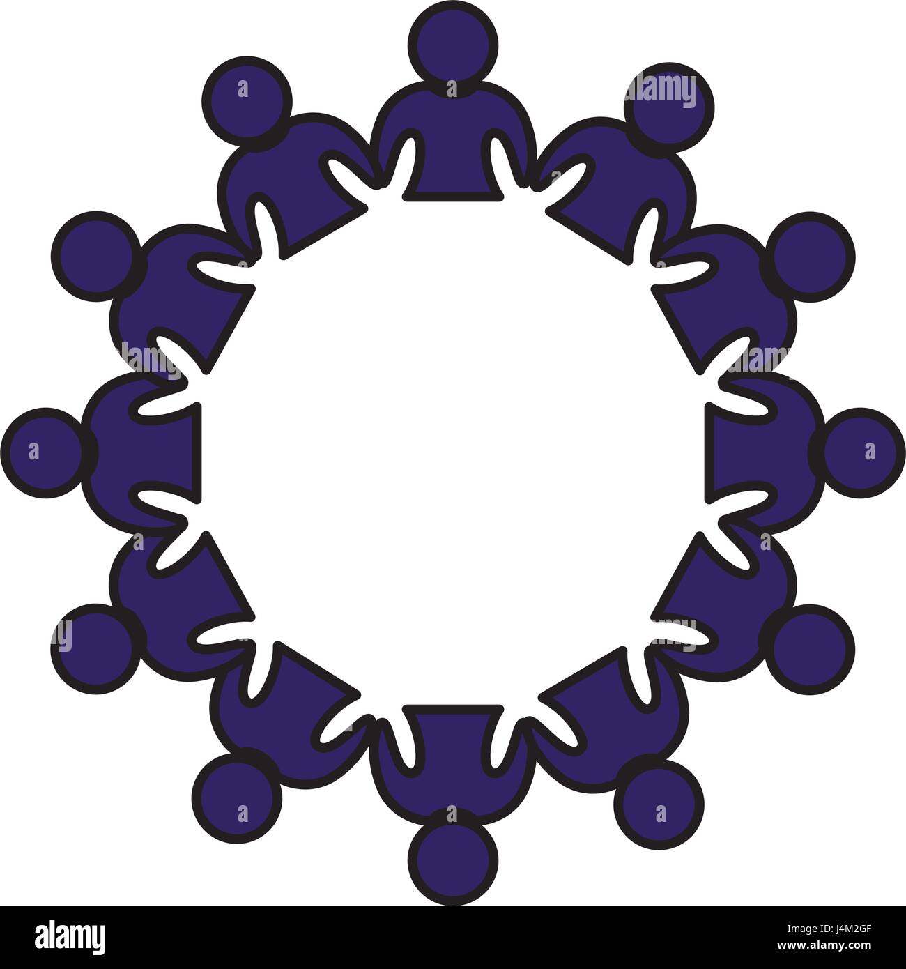 Teamwork abstract symbol Stock Vector Image & Art - Alamy