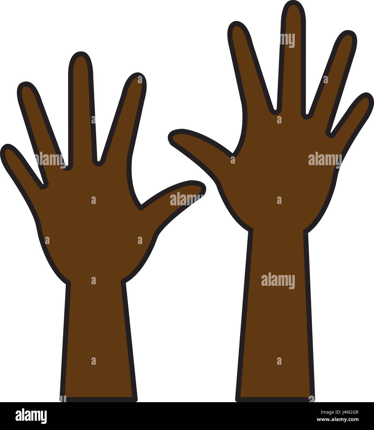 Hand up symbol Stock Vector Image & Art - Alamy