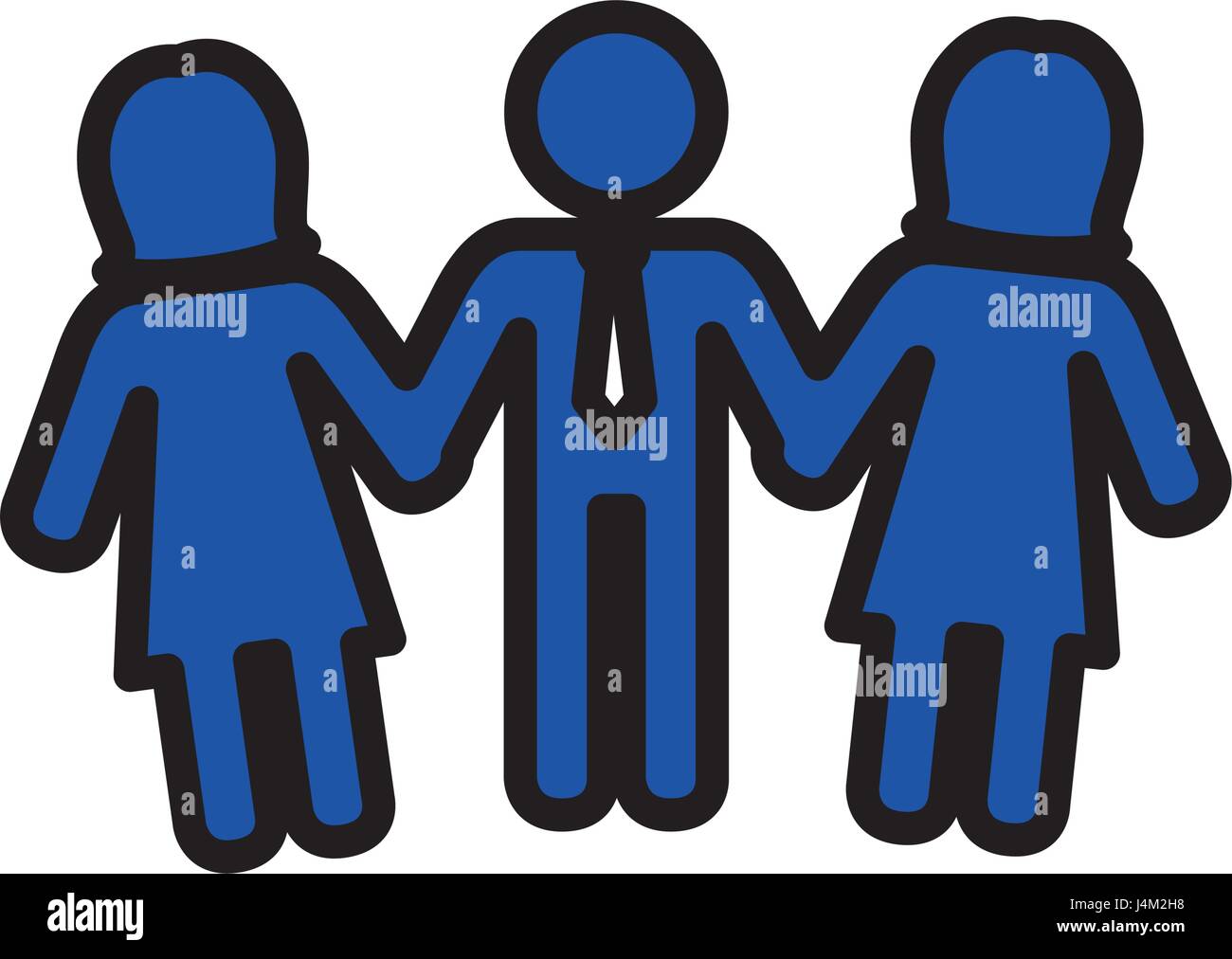 Teamwork abstract symbol Stock Vector Image & Art - Alamy