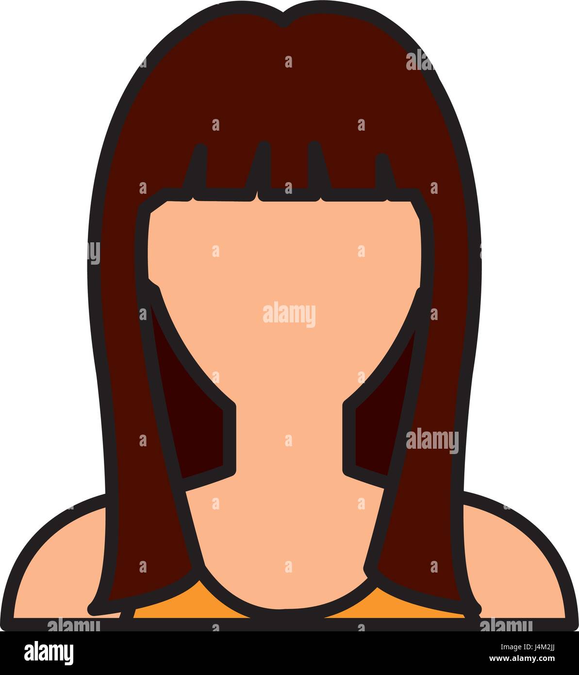 Young woman profile Stock Vector Image & Art - Alamy