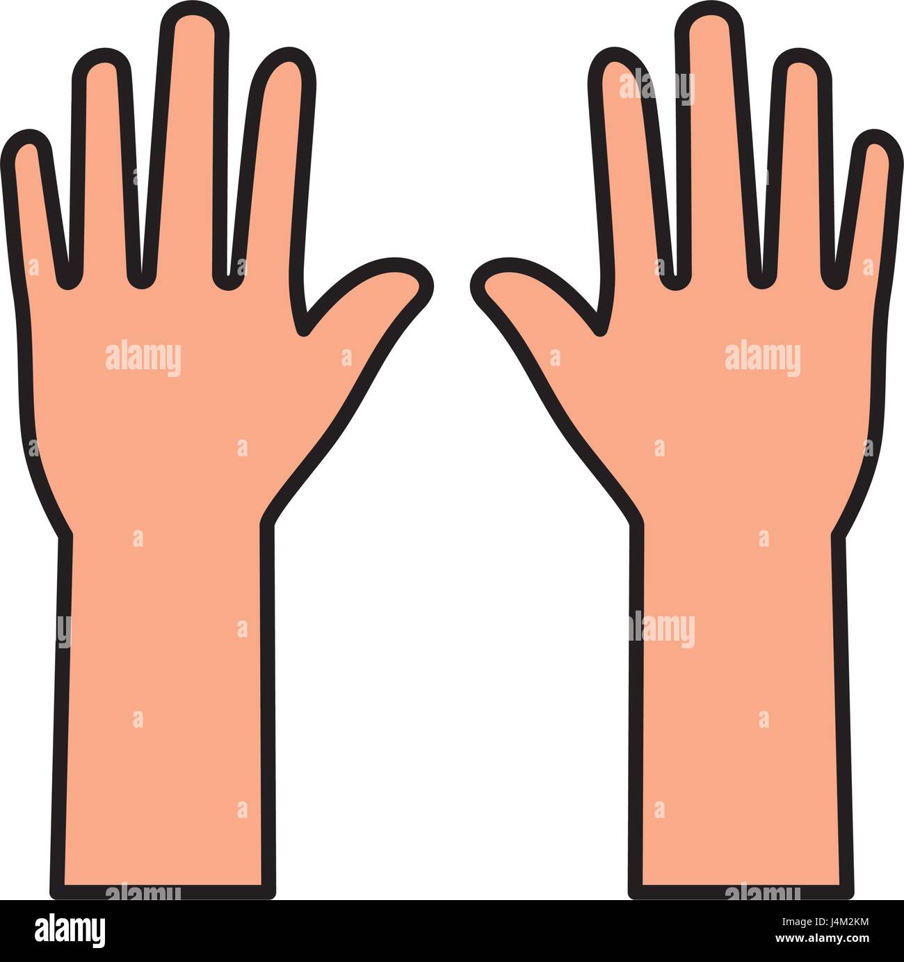 Hand up symbol Stock Vector Image & Art - Alamy