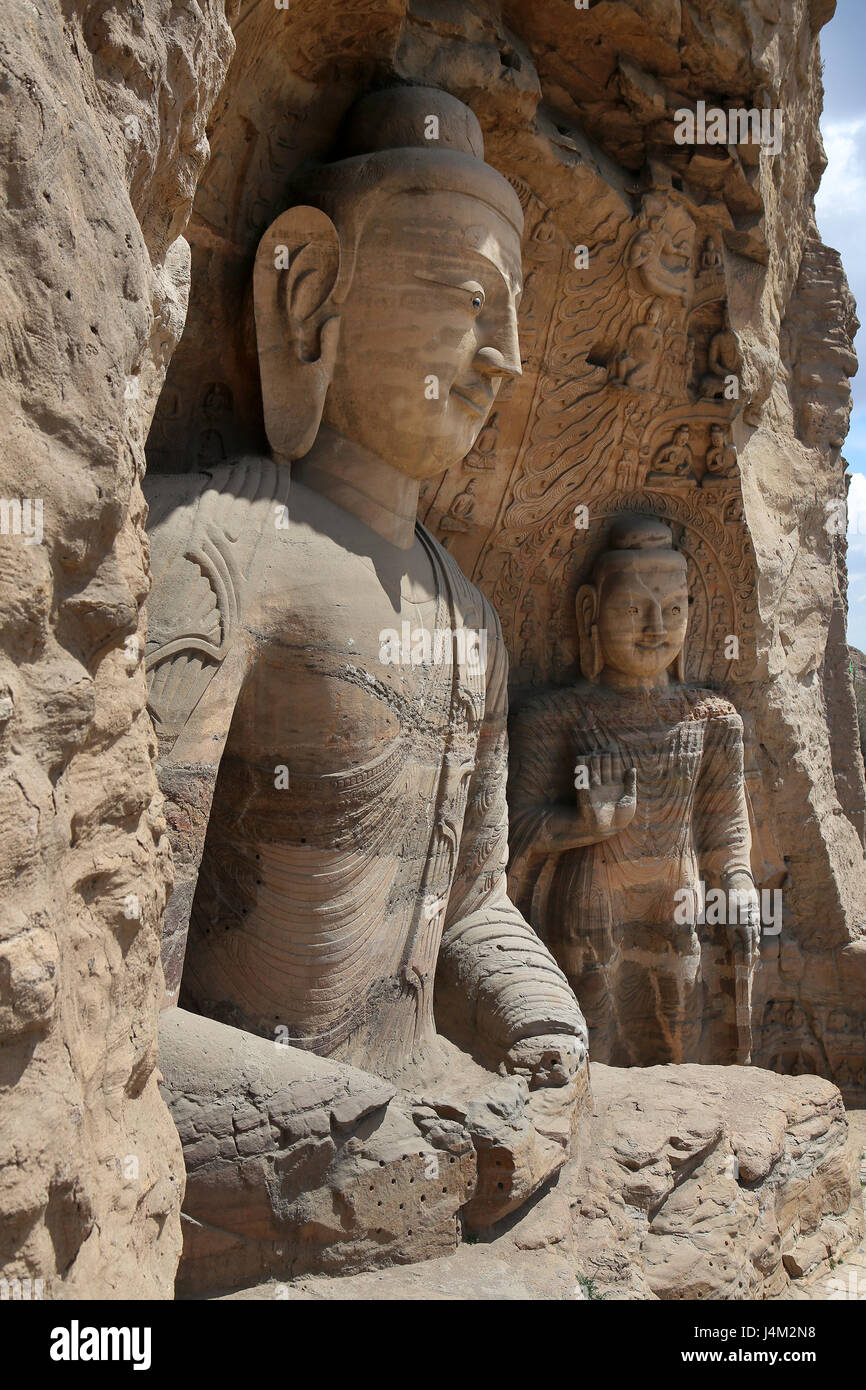 Yungang Grottoes, near Datong, Shanxi, China Stock Photo - Alamy