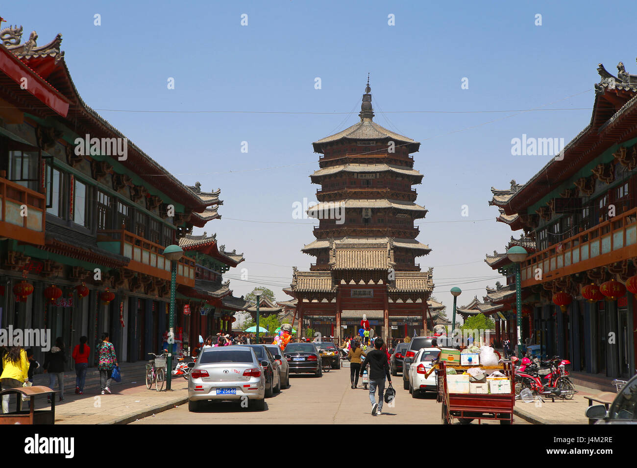 Sakyamuni Pagoda of Fogong Temple, Ying XianShanxi, China Stock Photo ... Sakyamuni Pagoda of Fogong Temple, Ying XianShanxi, China Stock Photo ...