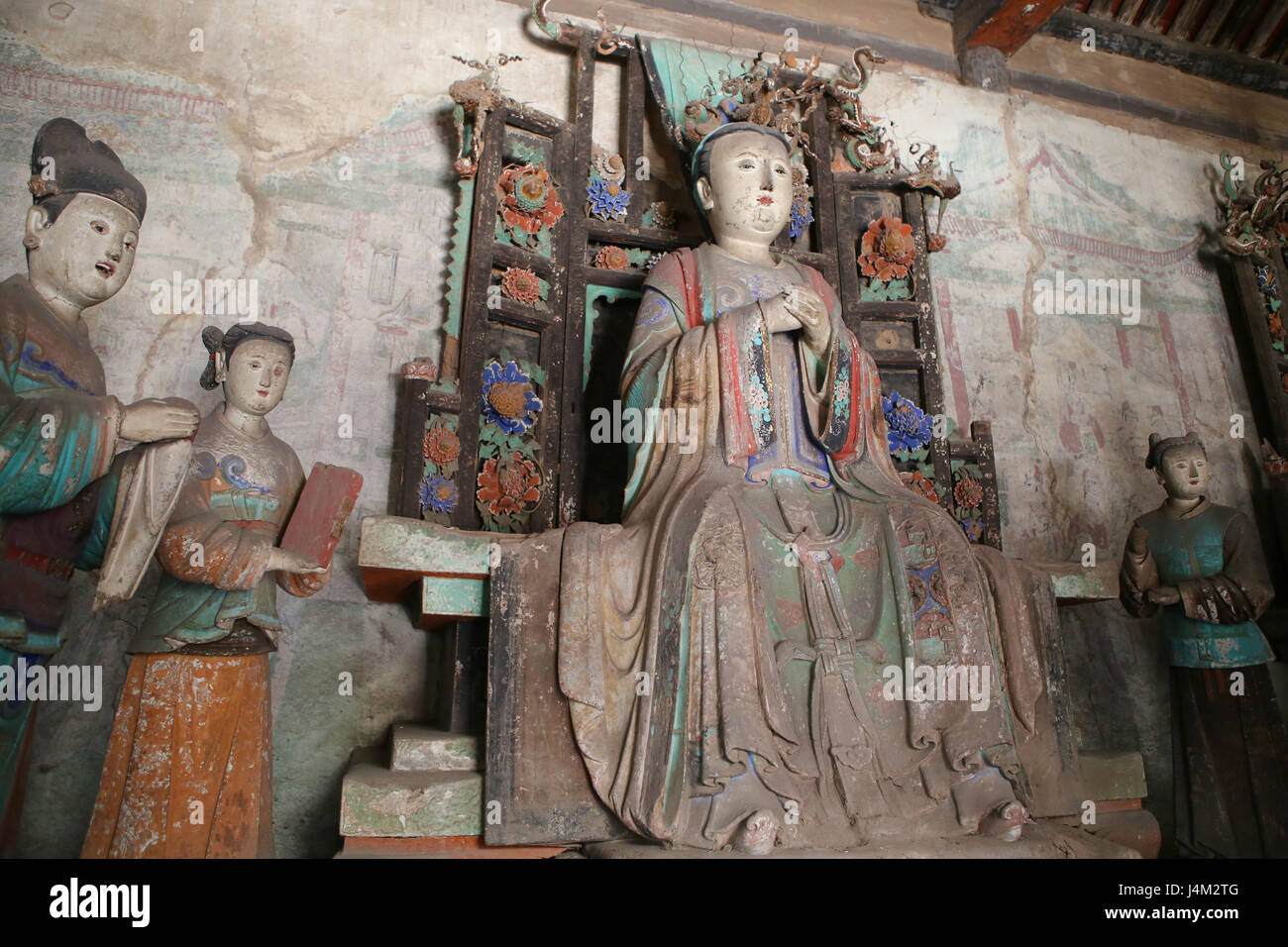 Shuanglin Temple, Bodhisattva Hall, Shanxi, China Stock Photo - Alamy