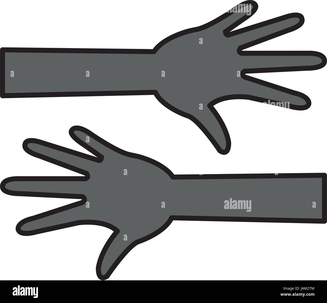 Human hands symbol Stock Vector Image & Art - Alamy