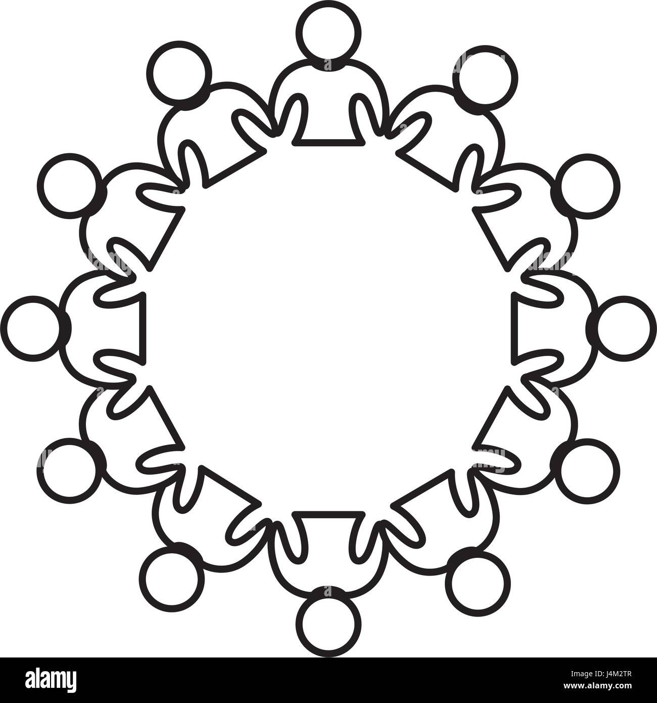 Teamwork abstract symbol Stock Vector Image & Art - Alamy